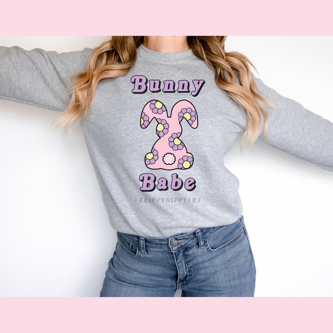 Easter PNG for Sublimation Bunny Babe Floral - Etsy
