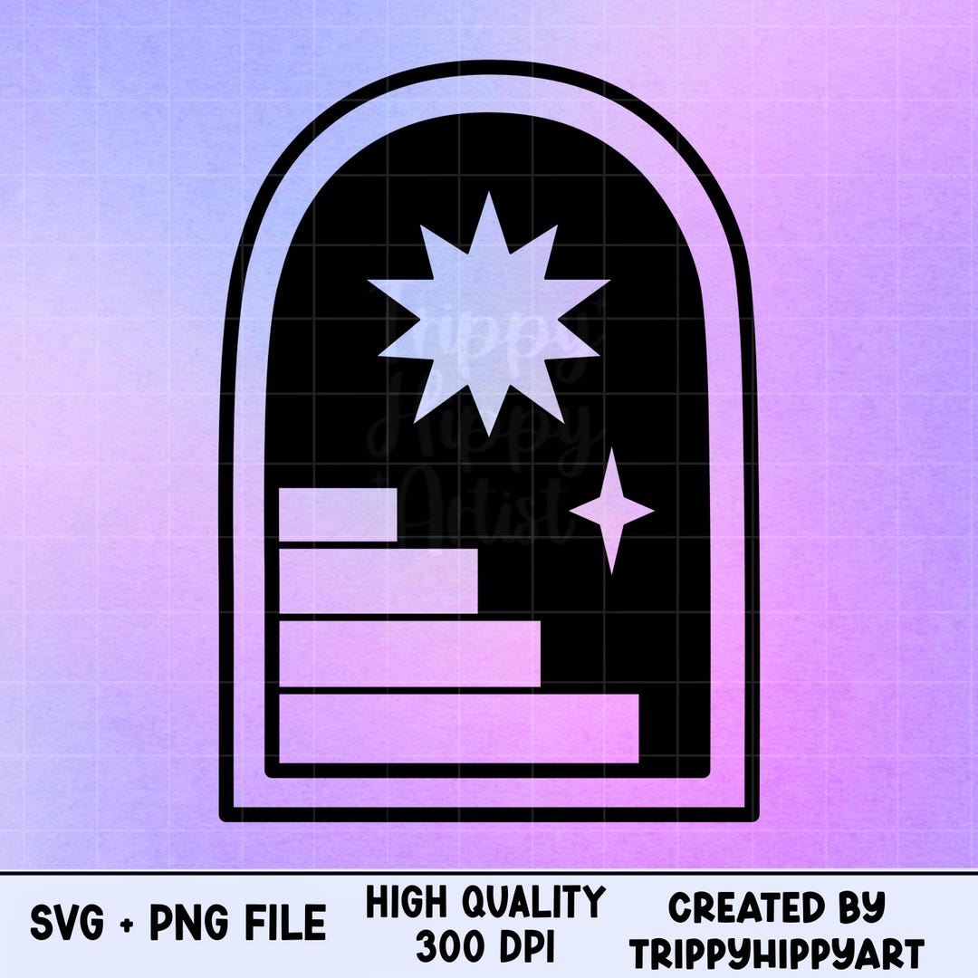 Star Portal SVG - PNG | Celestial Stairway • Magical - Etsy