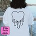 Drippy Heart SVG PNG File - Etsy