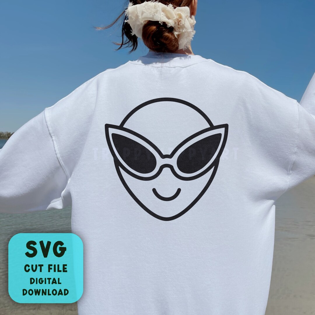 Alien SVG + PNG File • Sunglasses - Etsy