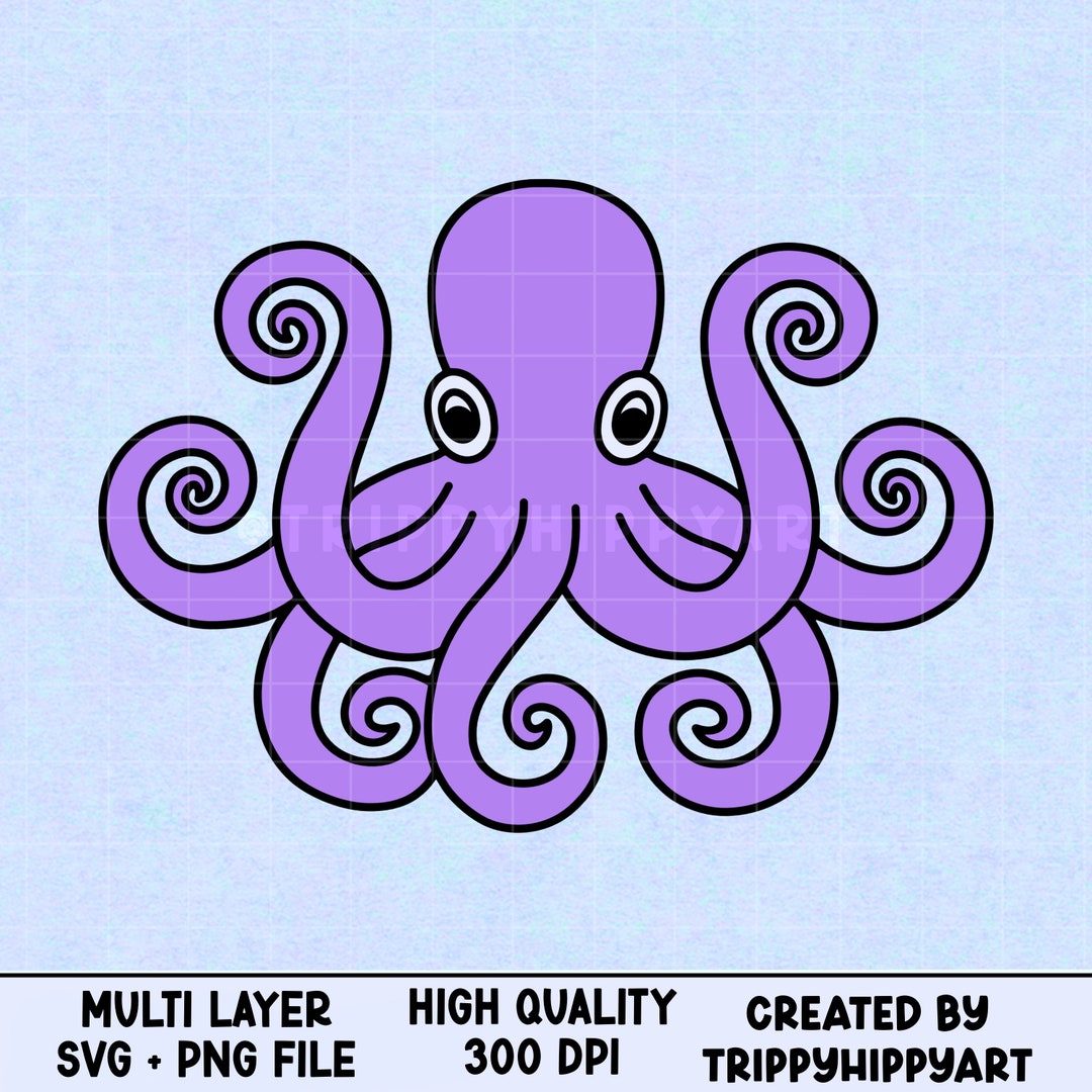 Octopus SVG + PNG File • Multi Layer - Etsy
