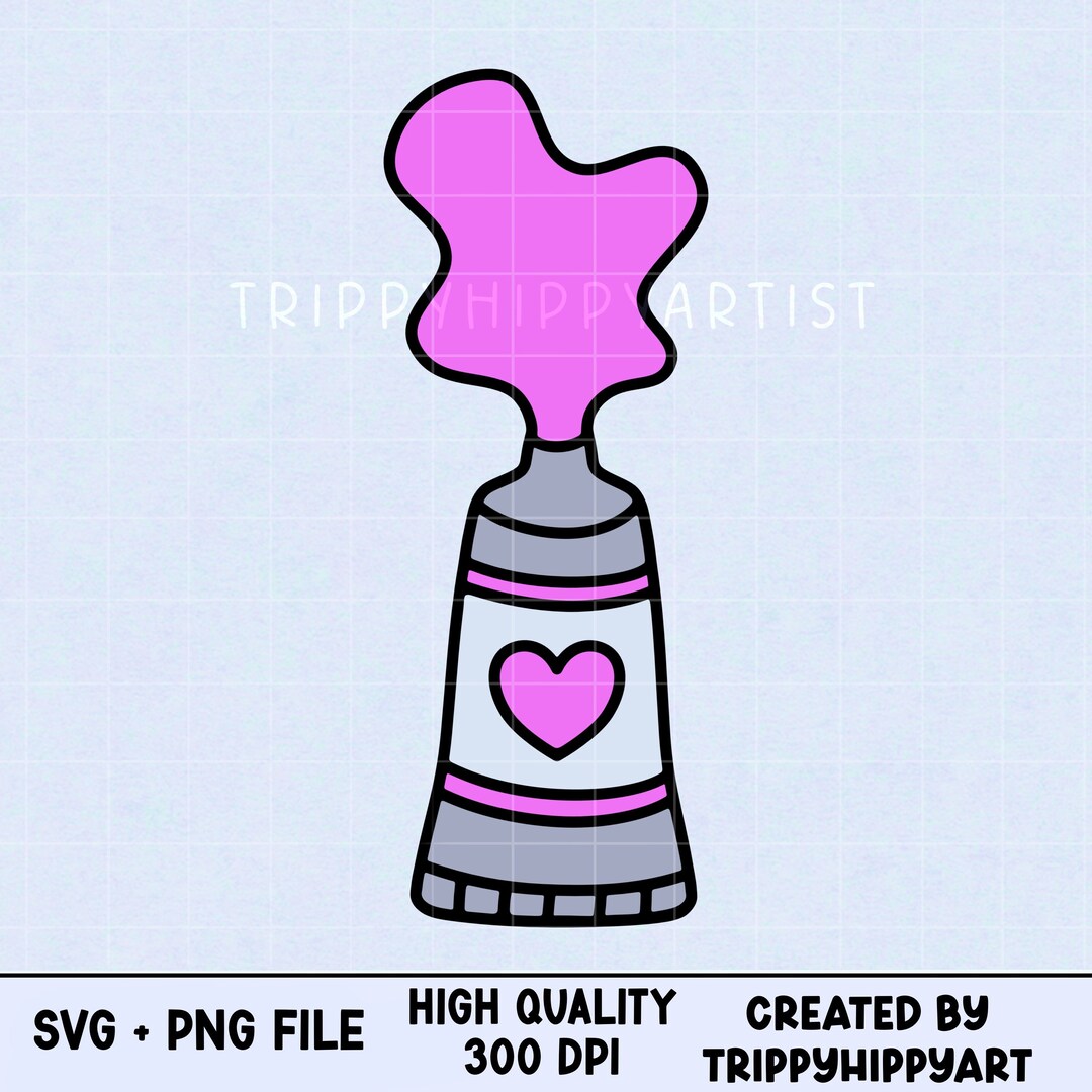 Paint Tube SVG + PNG File • Artist - Etsy