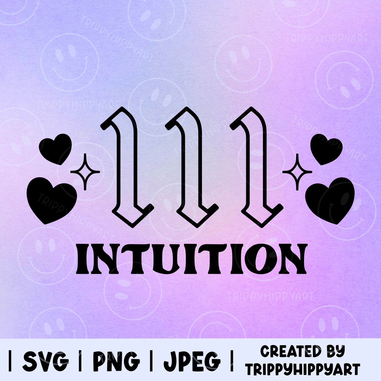 111 Angel Numbers SVG PNG Intuition - Etsy