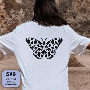 Cow Print Butterfly • SVG + PNG - Etsy