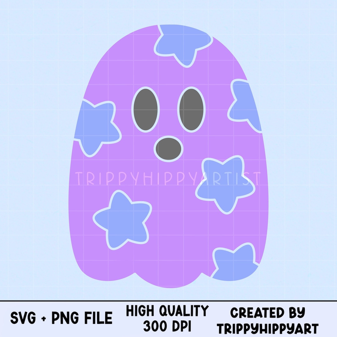 Star Ghost SVG + PNG Files • Spooky Cute - Etsy