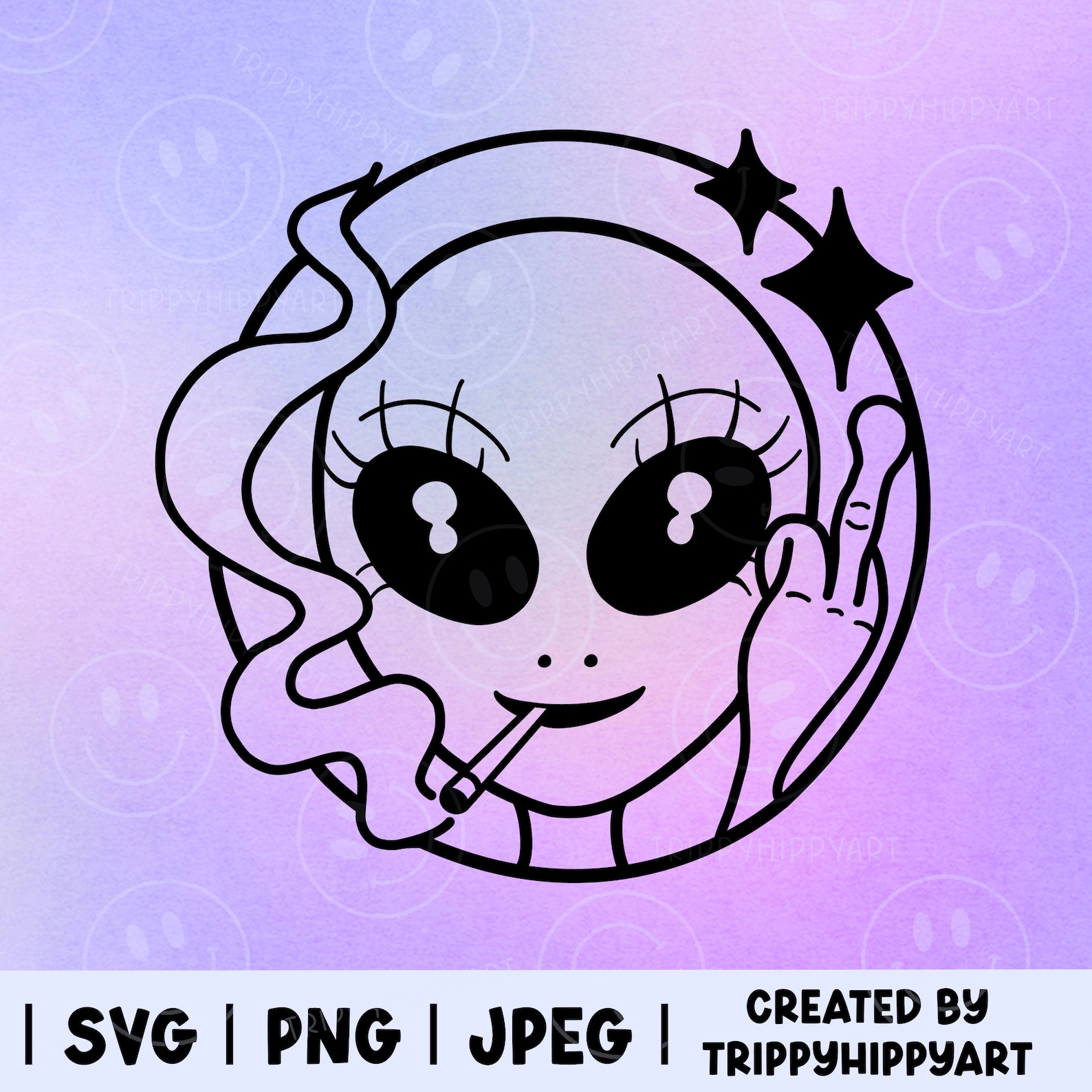 Stoner Alien SVG PNG - Etsy