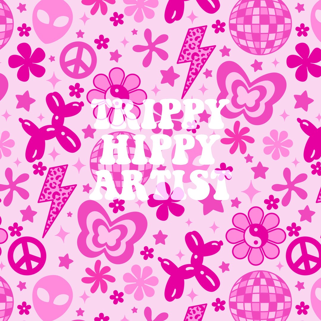 Preppy Seamless Pattern File for Sublimation • Pink Cute Aesthetic - Etsy