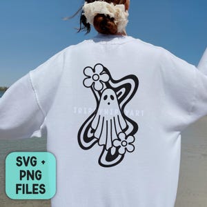 Trippy Ghost • SVG Cut File + PNG File • Halloween • Daisies - Etsy