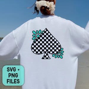 Checkered Spade • SVG + PNG Files • Western • Cowgirl - Etsy