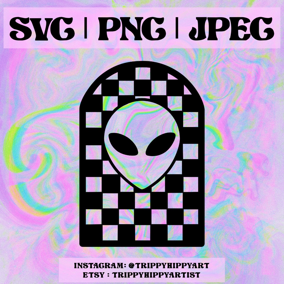 Alien Portal SVG PNG Trippy - Etsy