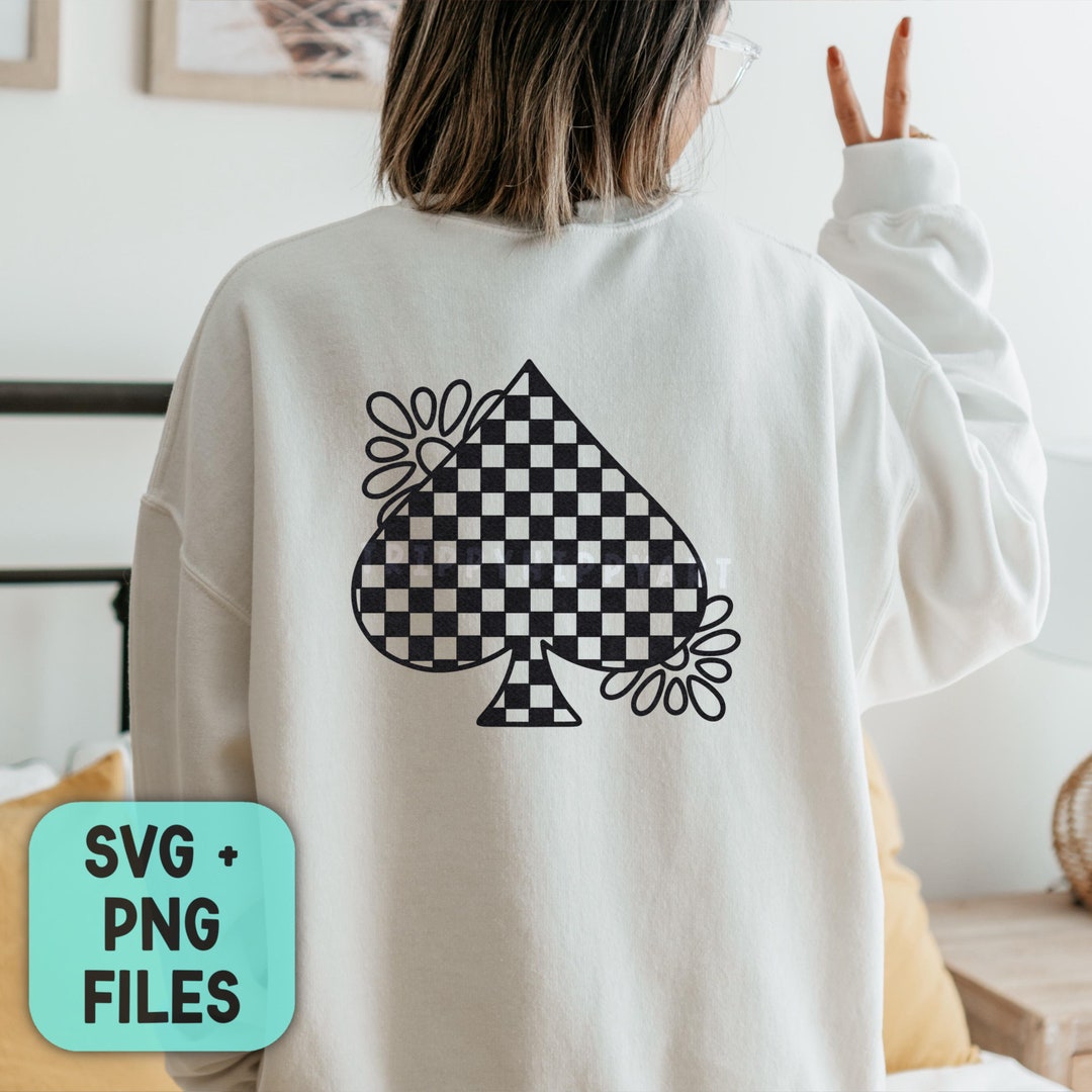 Checkered Spade • SVG + PNG Files • Western • Cowgirl - Etsy