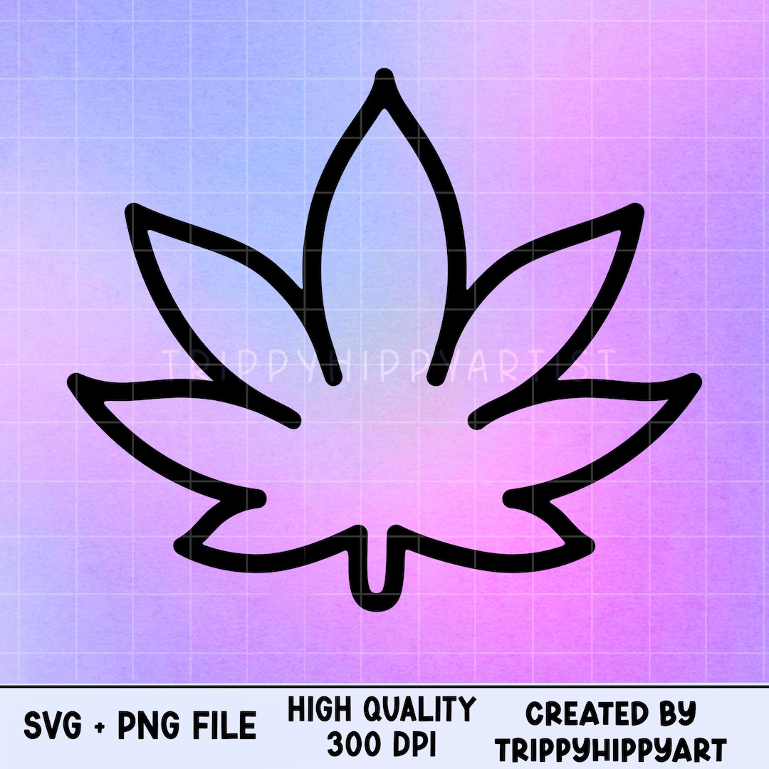 Pot Leaf SVG PNG Stoner - Etsy