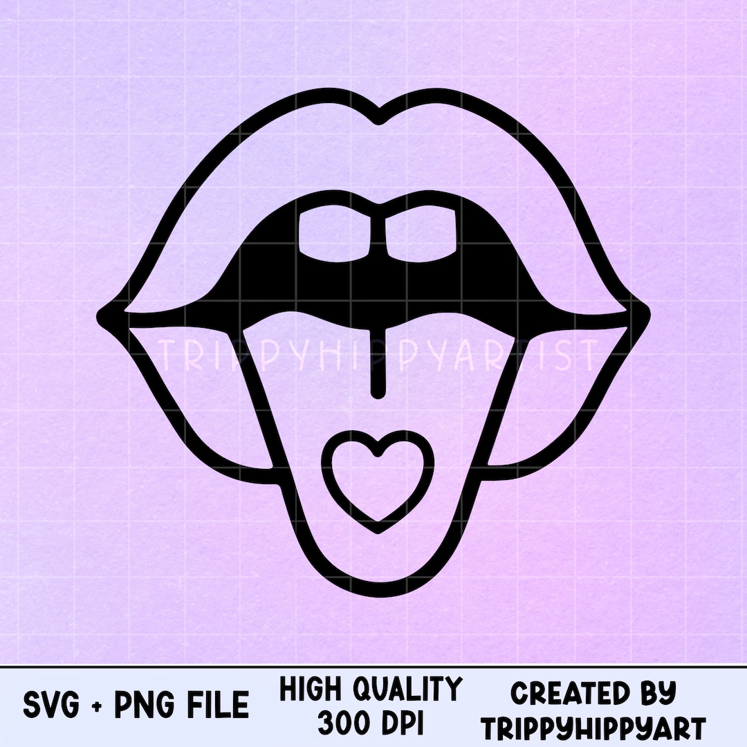 Heart Lips SVG + PNG File • Valentines Day • Kiss - Etsy