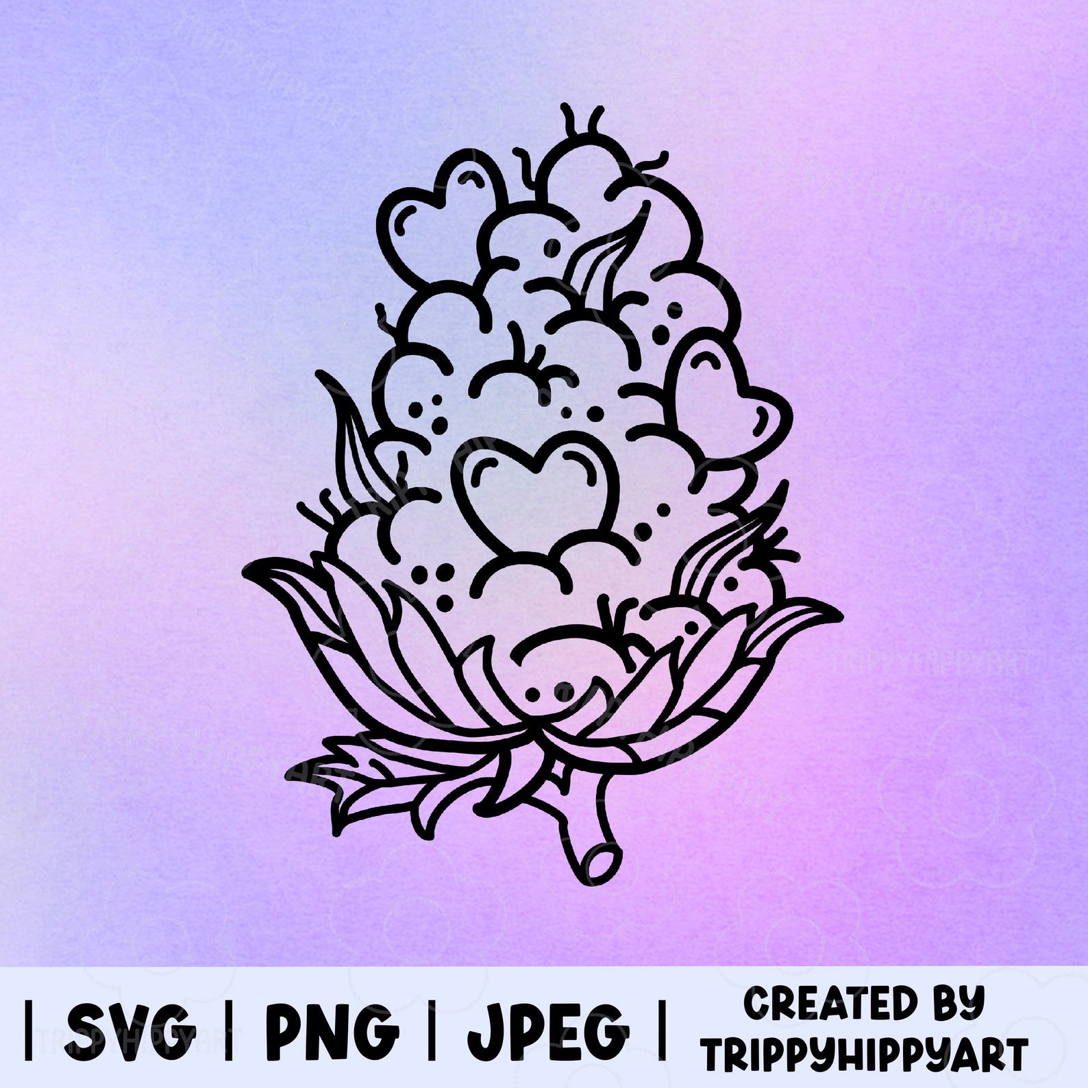 Love Bud SVG PNG JPG - Etsy