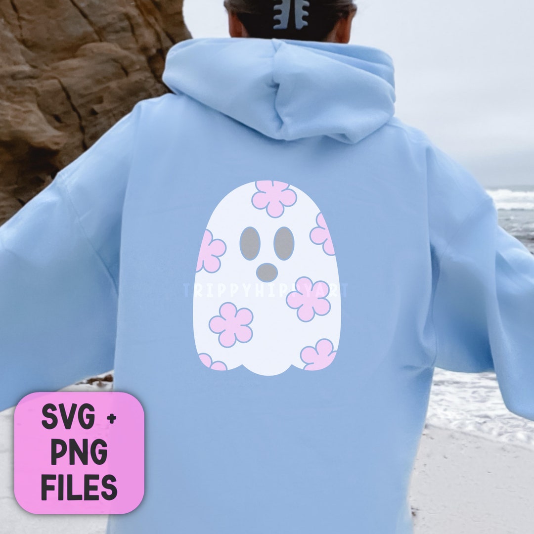 Flower Ghost SVG + PNG Files • Daisy - Spooky Cute - Etsy