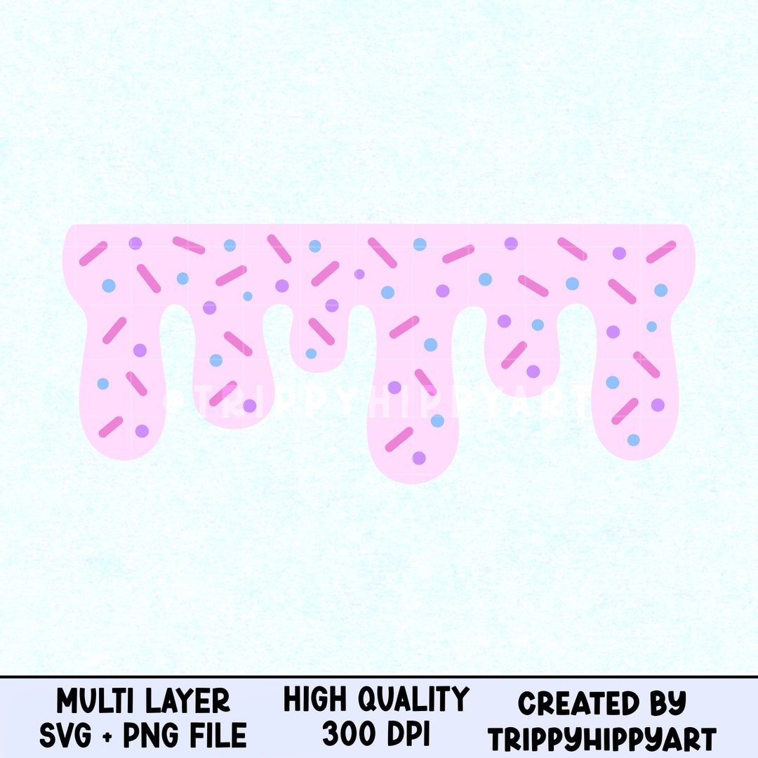 Drippy Frosting SVG + PNG File • Sprinkles - Etsy