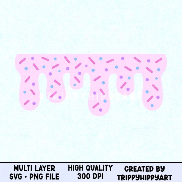 Drippy Frosting Svg - Etsy