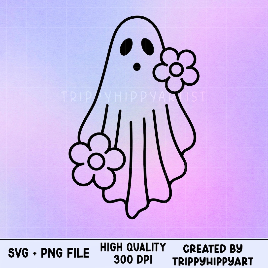 Daisy Ghost • SVG Cut File + PNG File • Halloween • Floral - Etsy