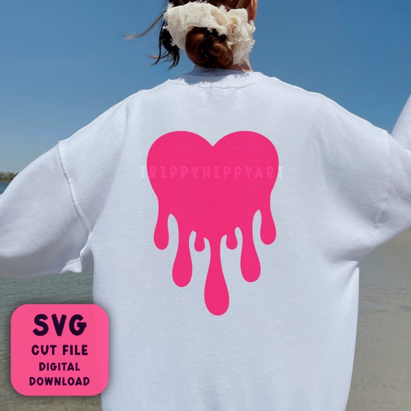 Drippy Heart Png - Etsy