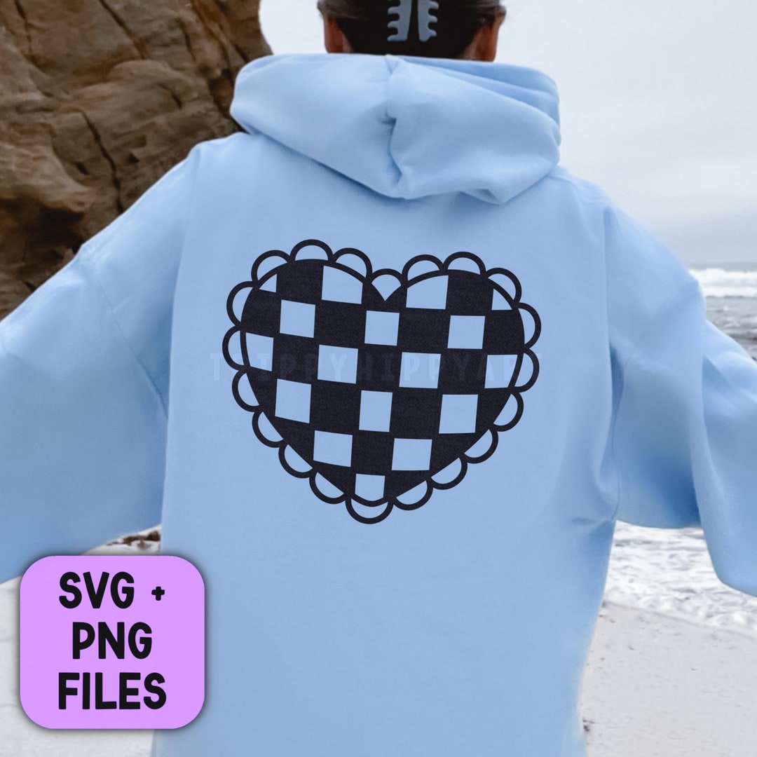 Checkered Heart SVG + PNG File • Valentine - Etsy