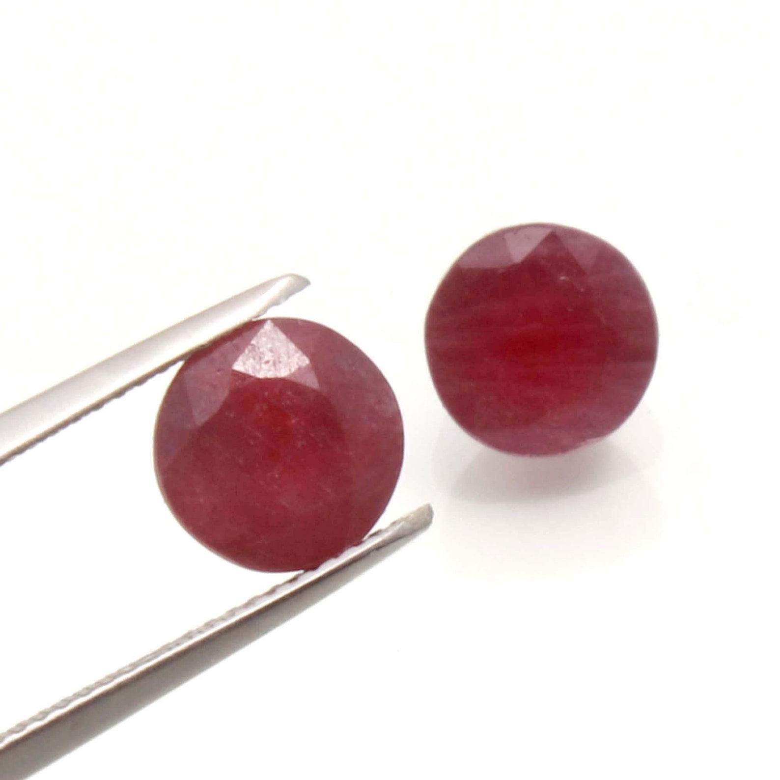 Natural Ruby Cut Stone Faceted Ruby Gemstone Round Shape Best | Etsy