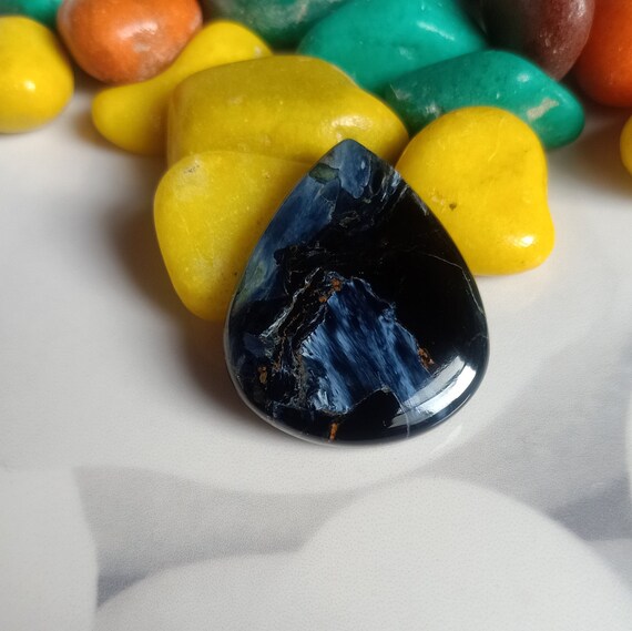drop shape pietersite stone beautiful gemstone Materials Jewelry Making ...