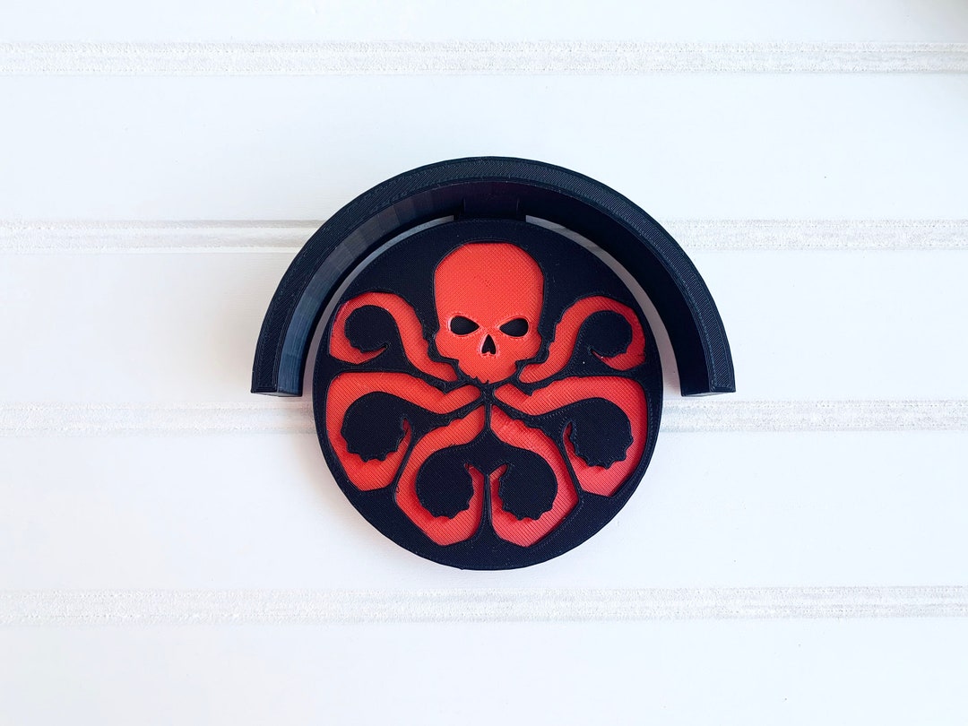 Avengers Hydra Symbol Inspired 3D Printed Wall Disney Mickey Minnie Ear ...