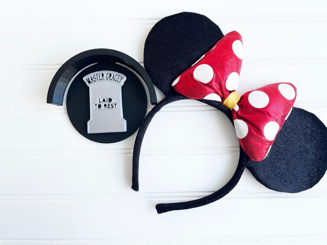 Haunted Mansion Tombstone Minnie Mouse Ear Wall Hook, Master Gracey ...