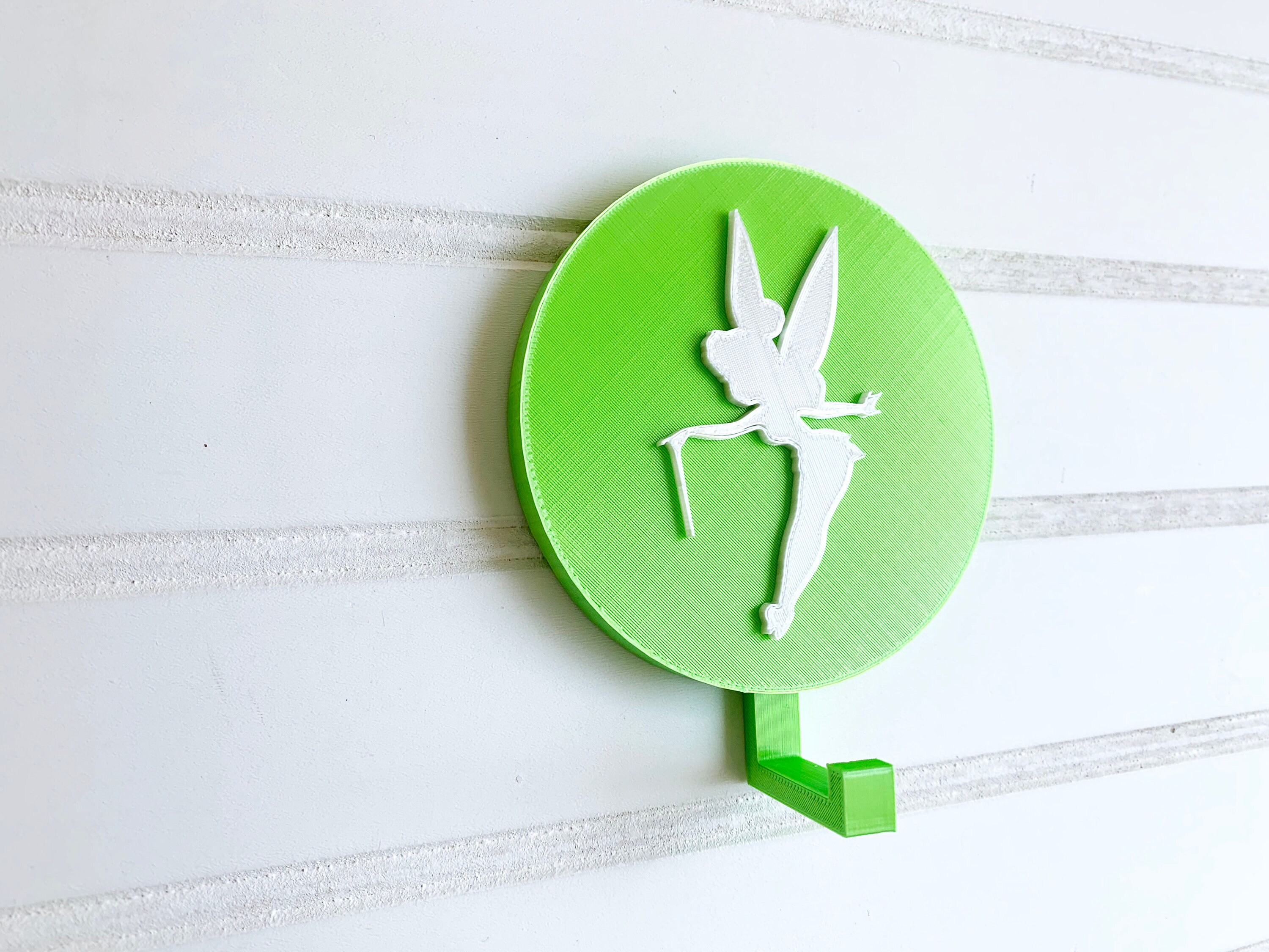 Tinkerbell Disney Inspired 3D Printed Wall Hat and Bag Hanger Display ...