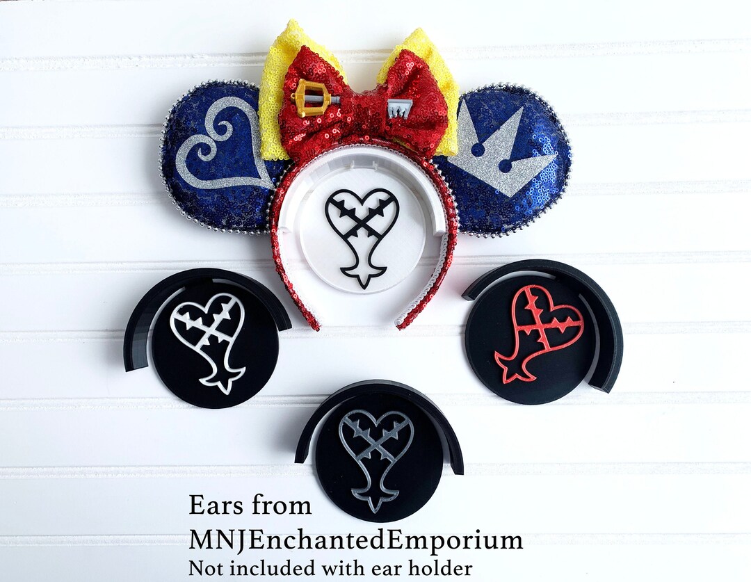 Kingdom Hearts Heartless Inspired 3D Printed Wall Mickey and Minnie Ear ...