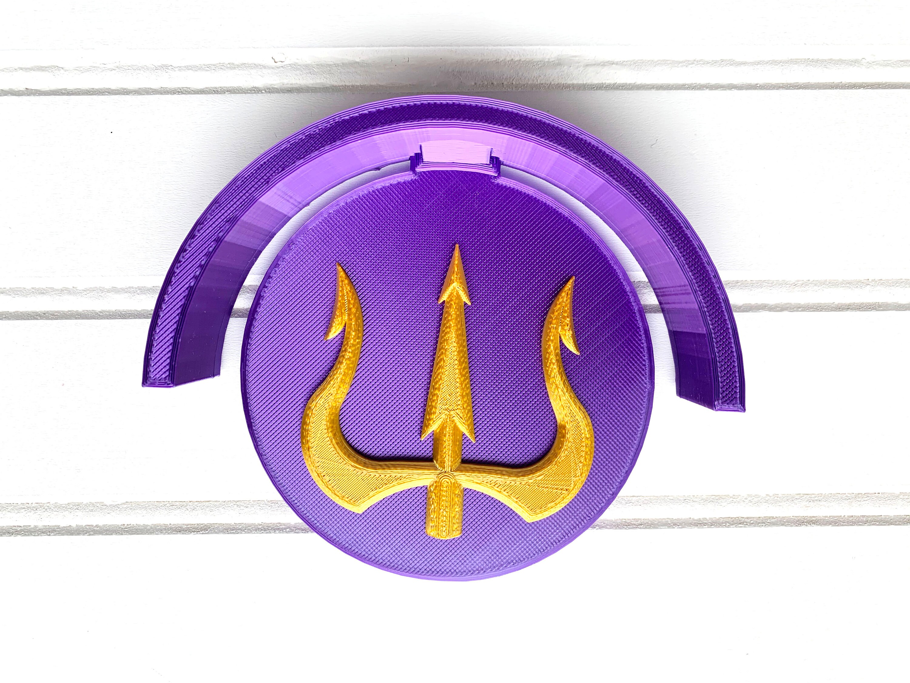 Little Mermaid Trident Disney Inspired 3D Printed Wall Mickey - Etsy