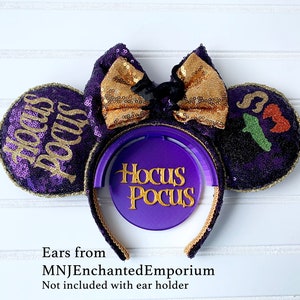 Hocus Pocus Disney Inspired 3D Printed Wall Mickey Minnie Ear Display ...