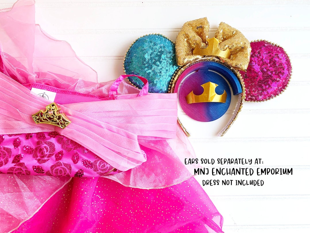 Princess Aurora Disney Inspired 3D Printed Wall Mickey and Minnie Ear ...