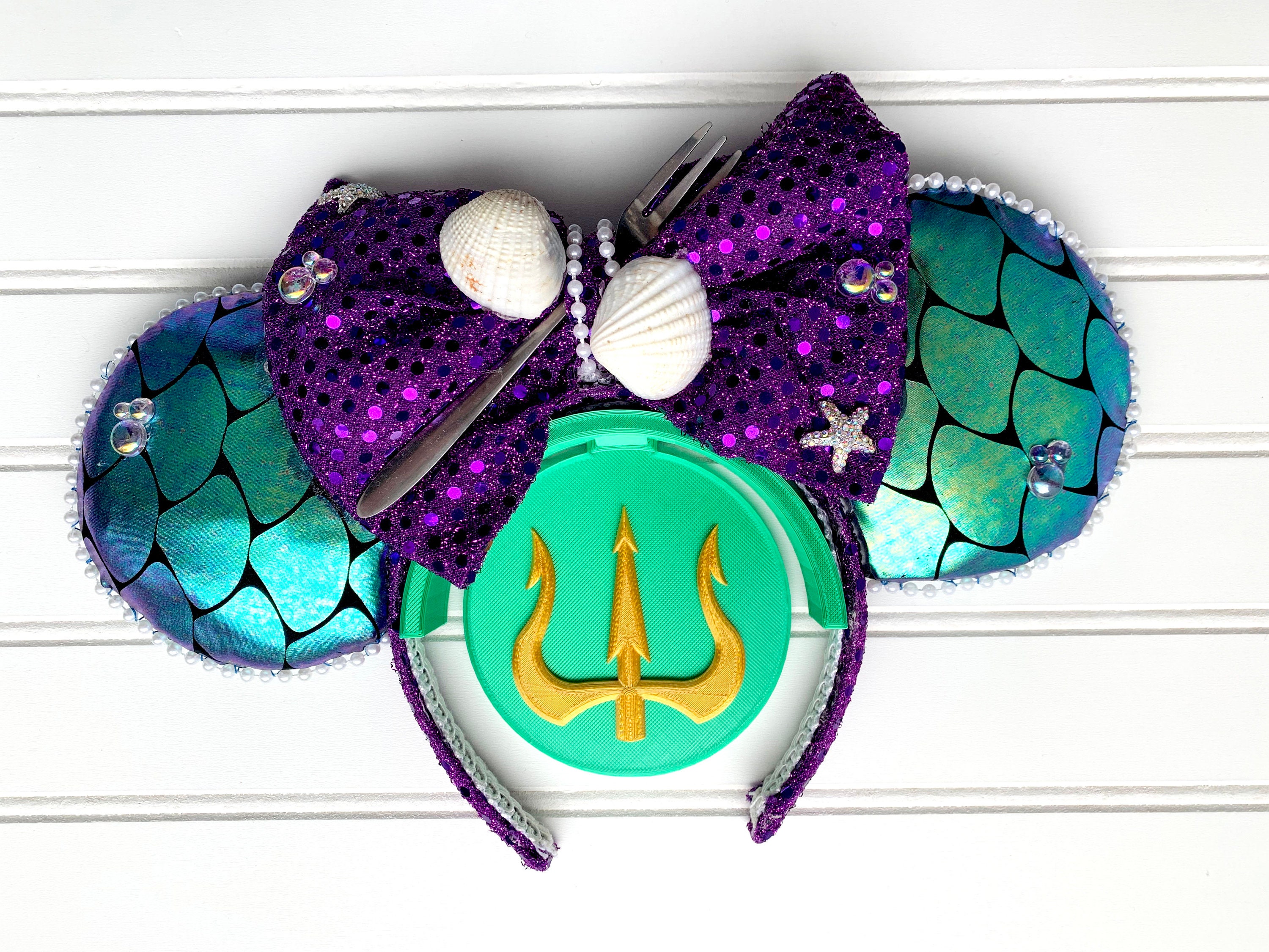 Little Mermaid Trident Disney Inspired 3D Printed Wall Mickey | Etsy