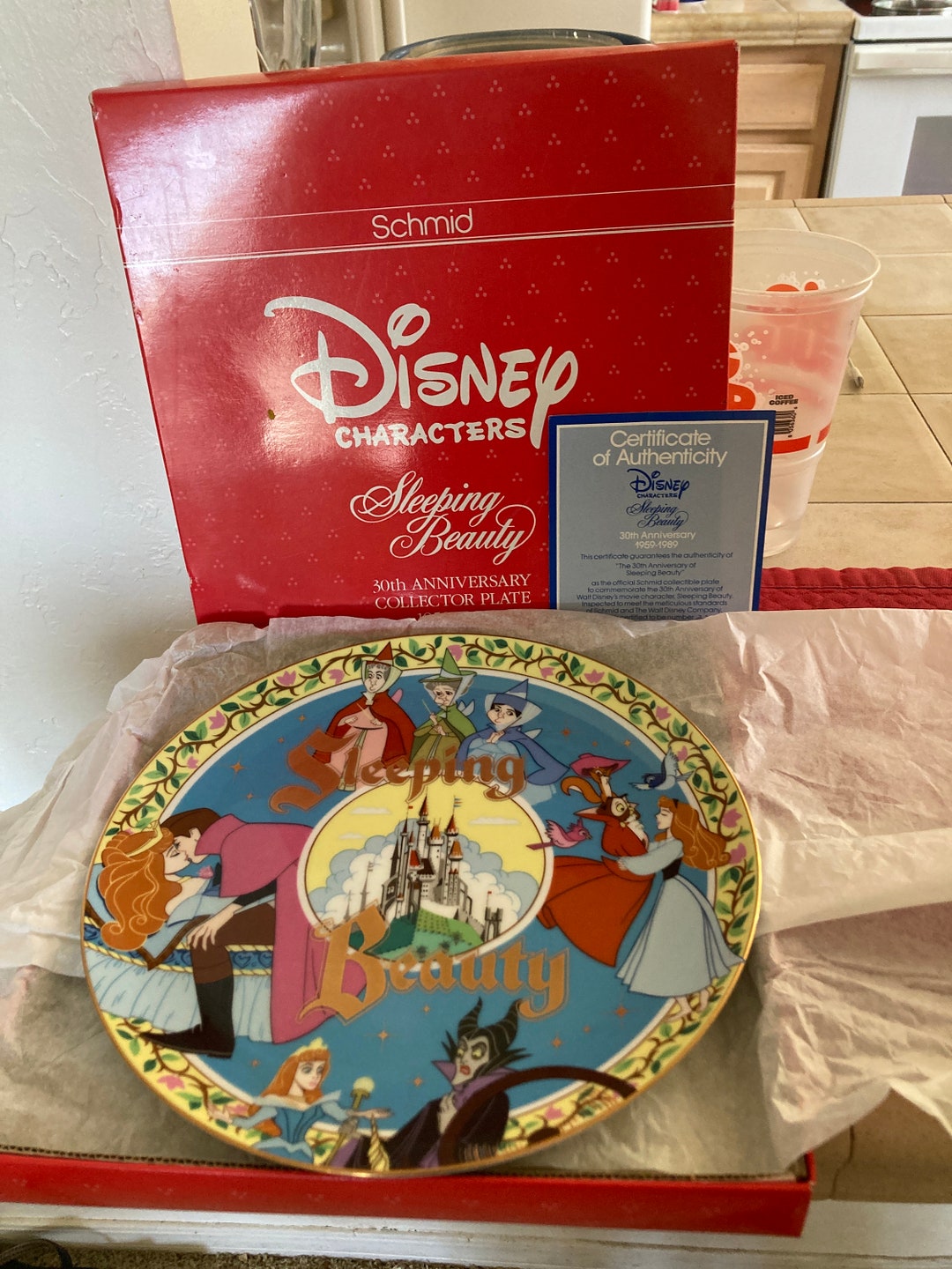 30 Th Anniversary Sleeping Beauty Plate - Etsy