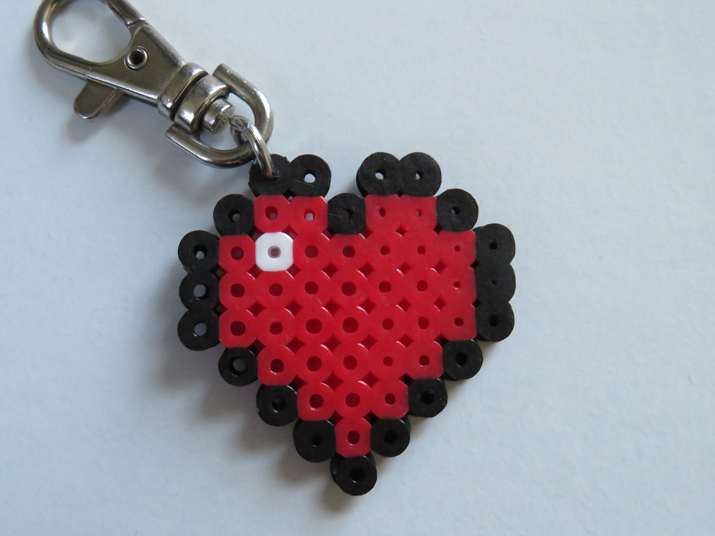 Llavero Minecraft Heart Perler Bead - Etsy México