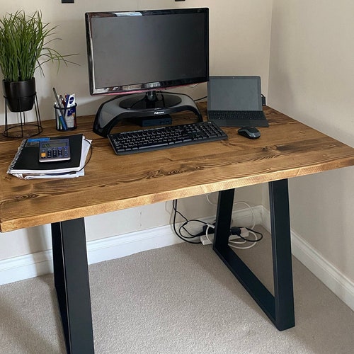Westerton Home/office Wooden Desk Rustic Reclaimed Wood Desk - Etsy UK