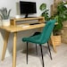 Compton Solid Oak Desk With Monitor Shelf Contemporary - Etsy UK