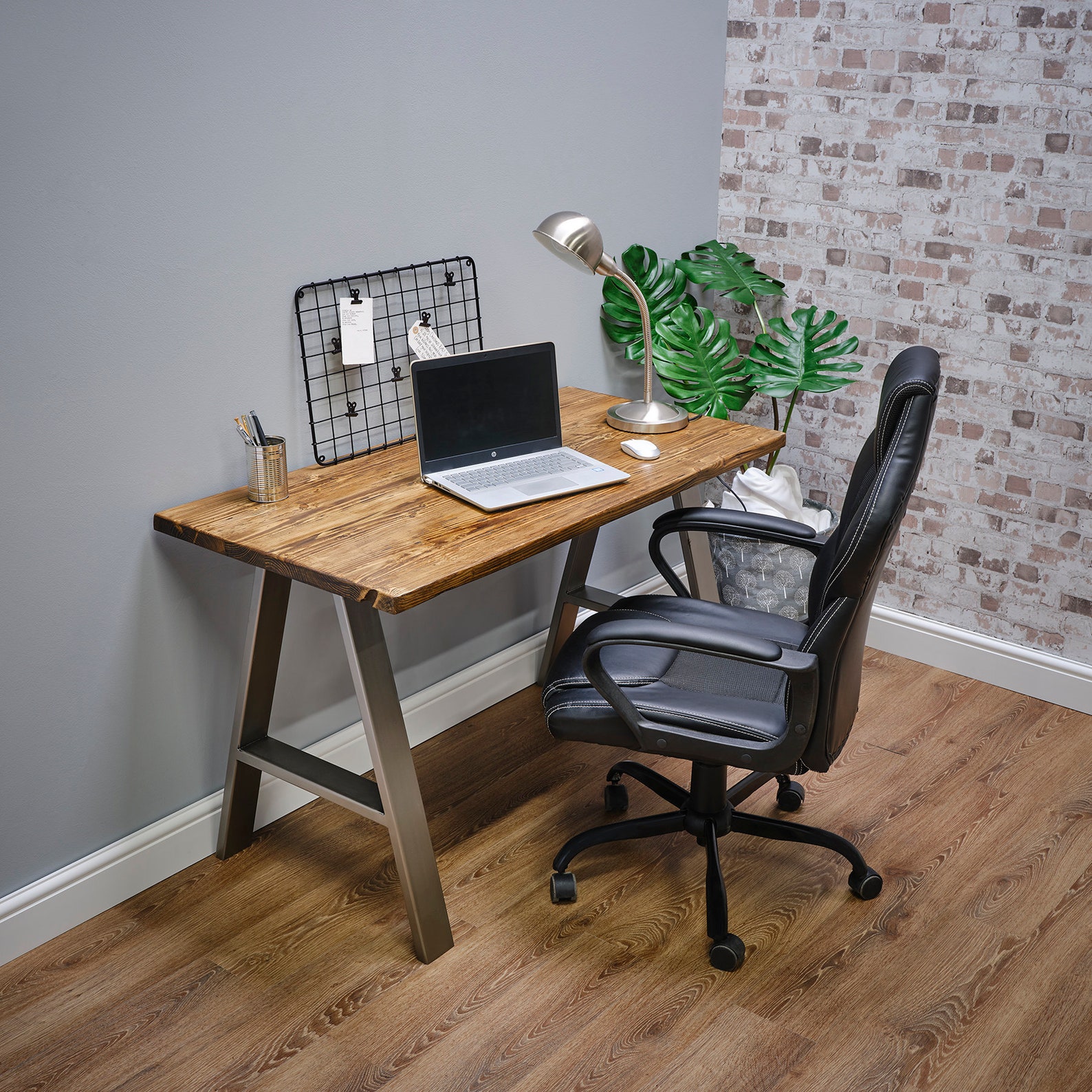 Westerton Home/office Wooden Desk & Box Section Frame Legs - Etsy UK