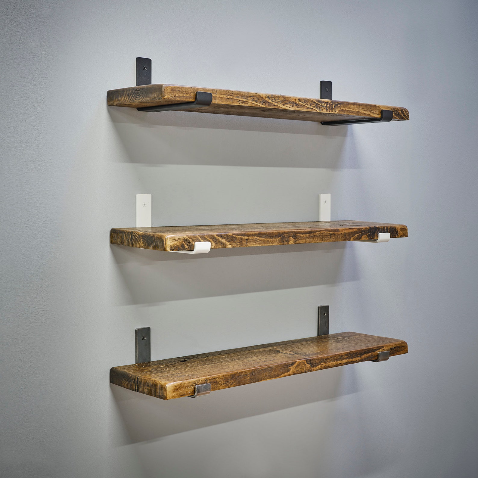 Westerton Scaffold Board Shelf Reclaimed Recycled With Lip up - Etsy UK