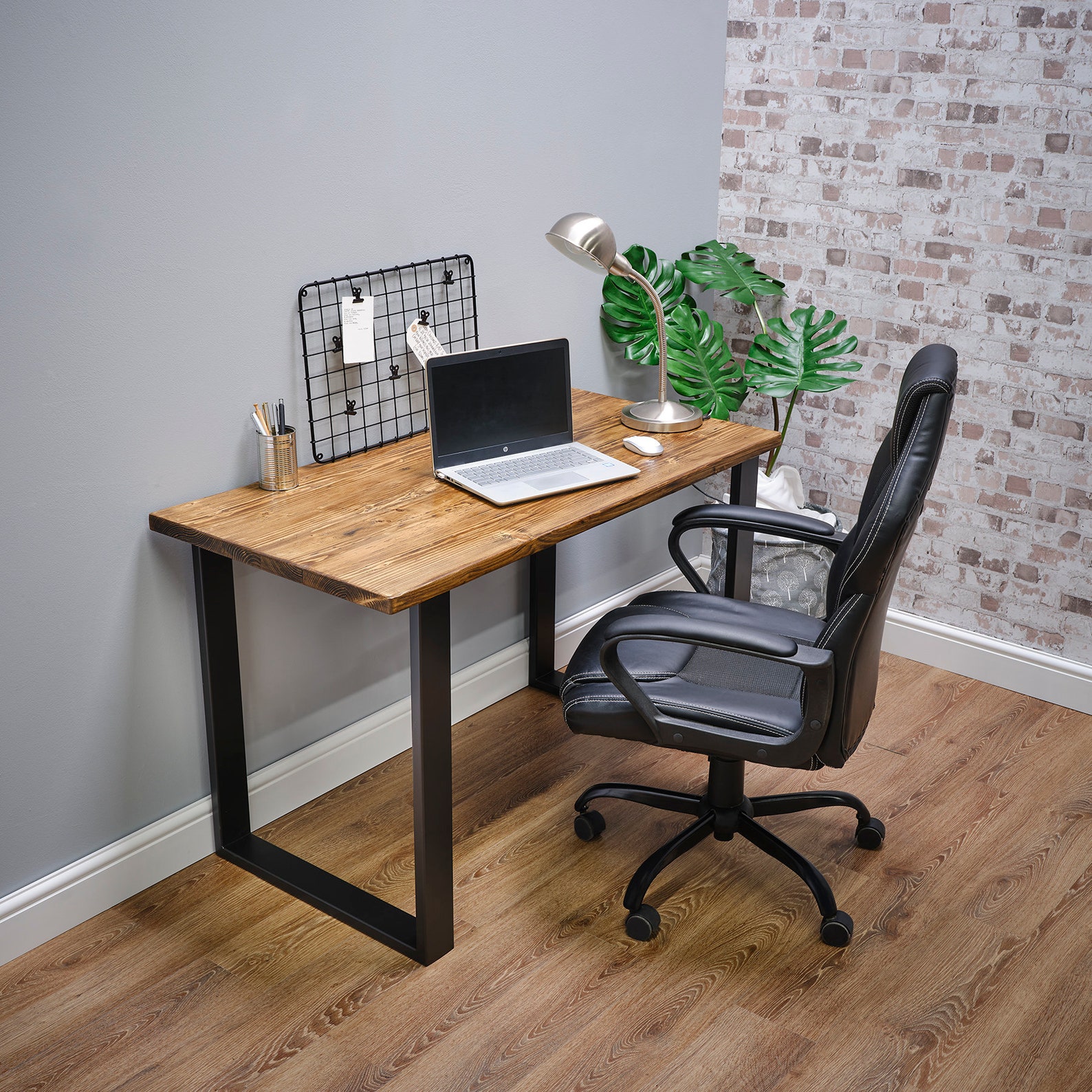 Westerton Home/office Wooden Desk & Box Section Frame Legs - Etsy UK