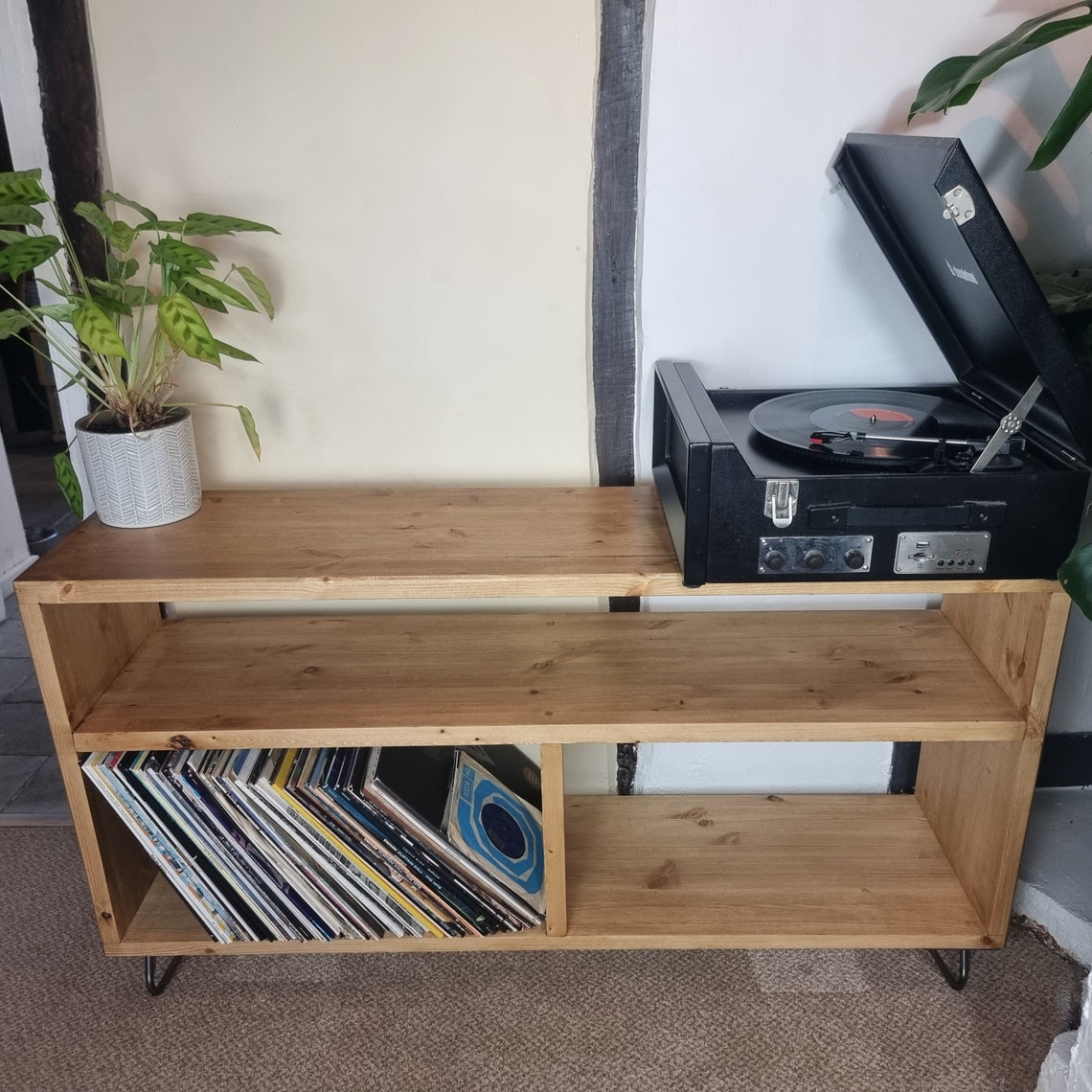 Rustic Record Unit Record Storage Record Player - Etsy UK