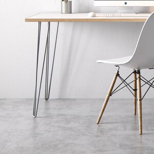 Minimalist Scandinavian Birch Plywood Desk With Hairpin Legs ...