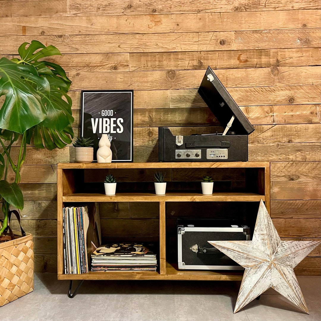 Loxwood Record Unit - Record Storage - Record Player Entertainment Unit ...