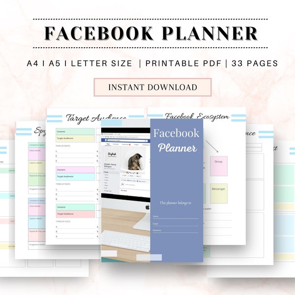 Facebook Planner - Etsy