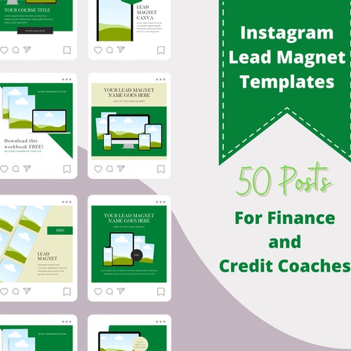 Lead Magnet Instagram Post Template Coach Branding - Etsy