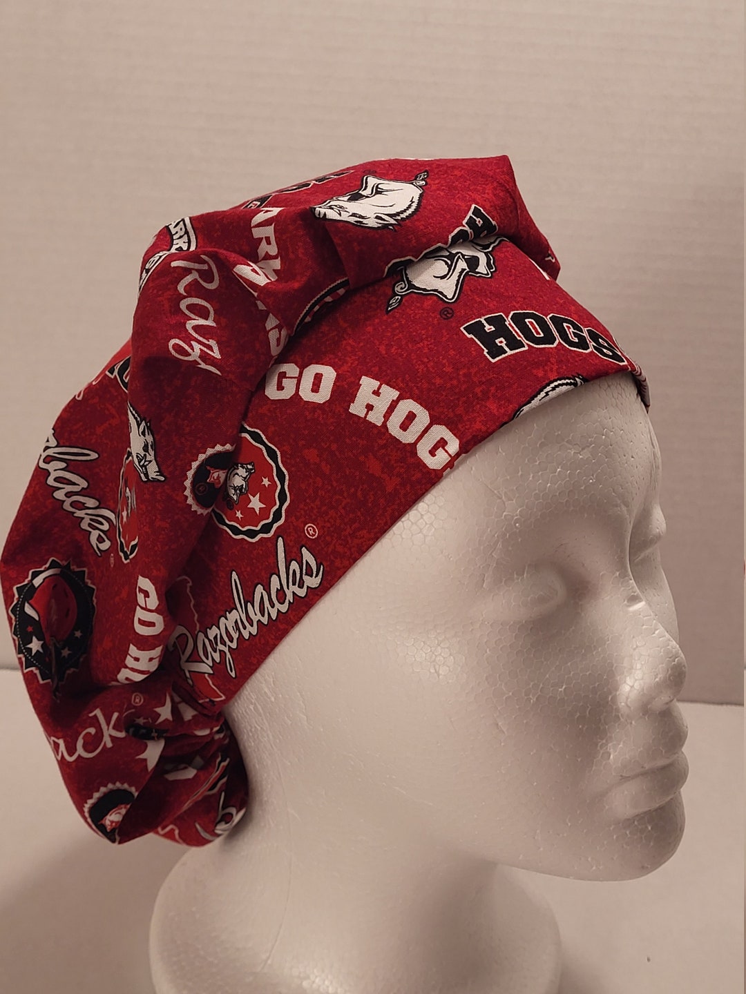 University of Arkansas Razorbacks Bouffant Scrub Cap - Etsy