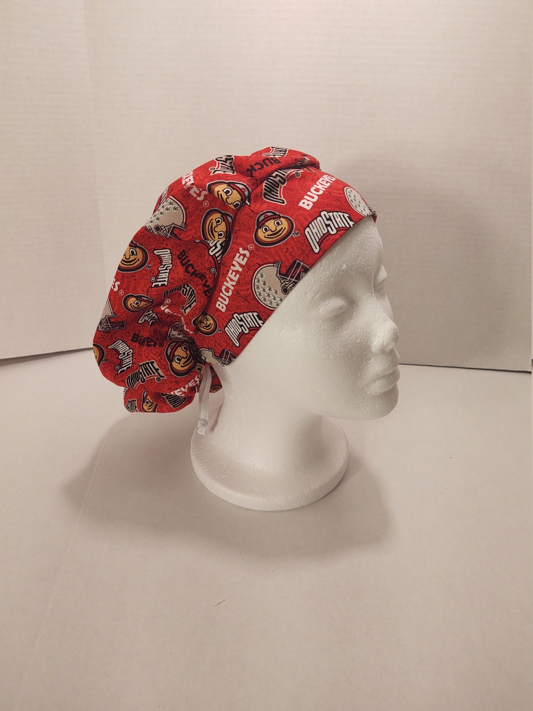 Ohio State Buckeyes Bouffant Scrub Cap - Etsy
