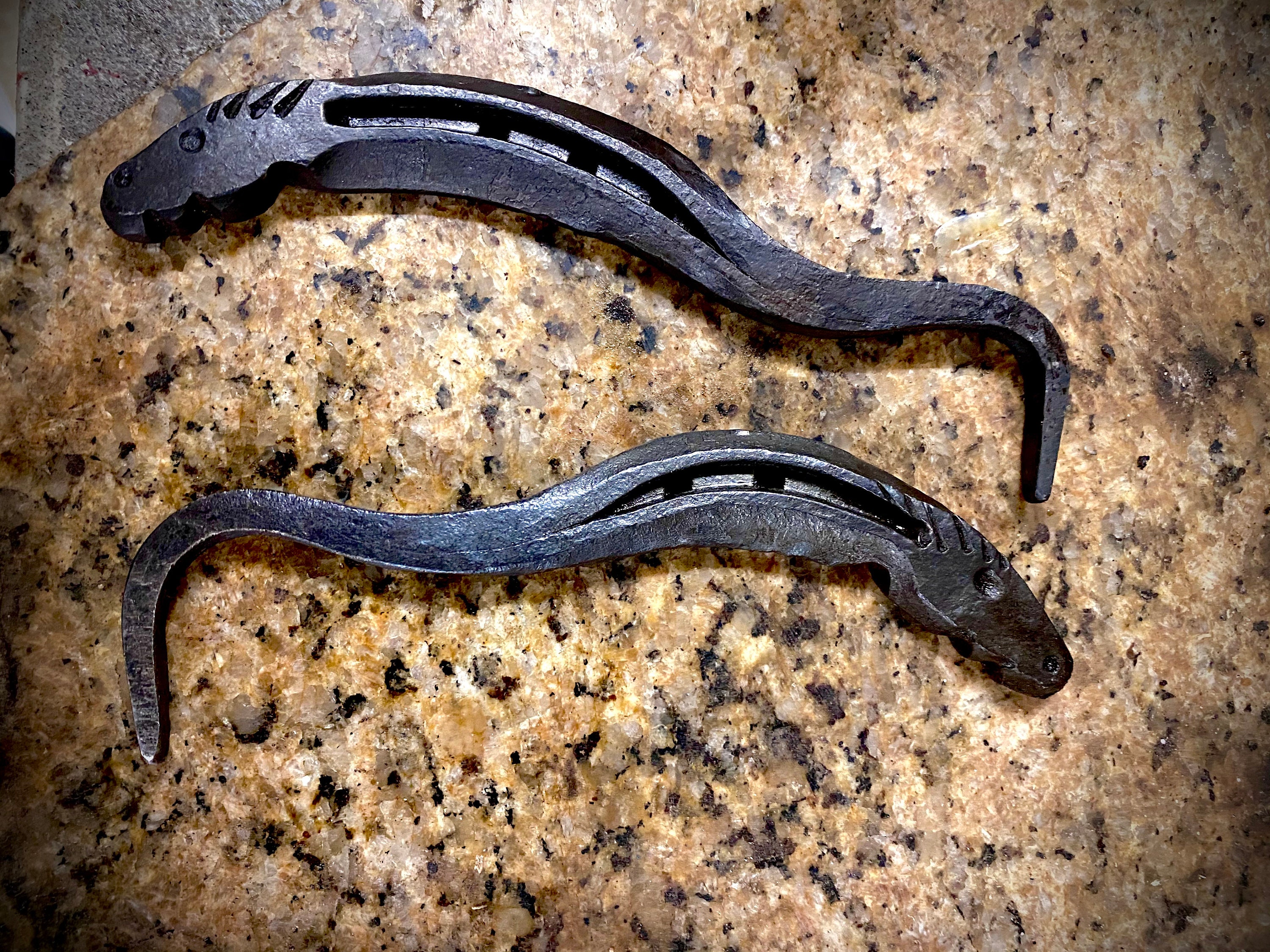 Blacksmith Made Hand Forged Hoof Pick With Horse Head Design - Etsy