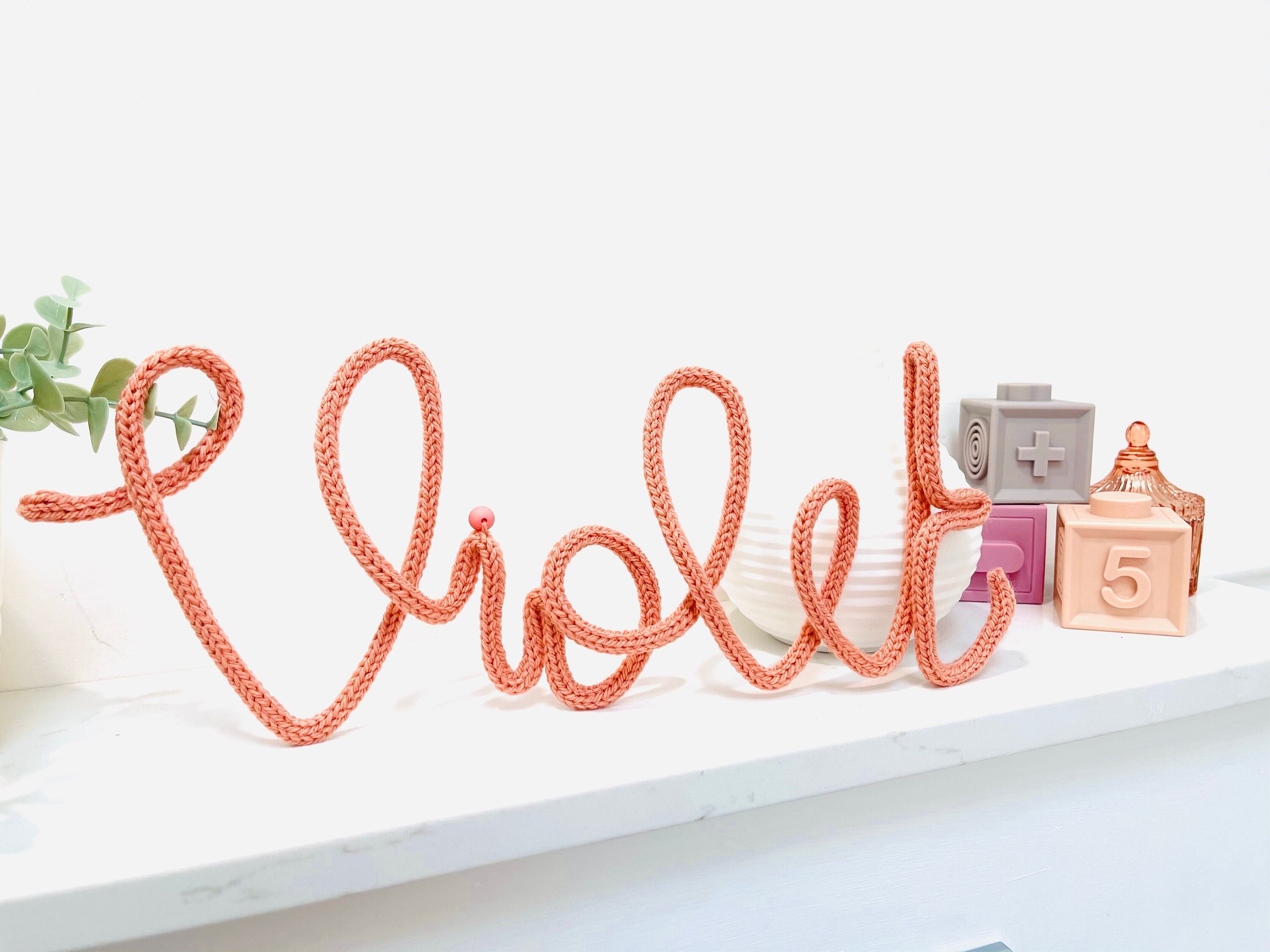 Personalised Knitted Wire Words cord Names Wall Decor Wall Etsy personalised-knitted-wire-words-cord-names-wall-decor-wall-etsy